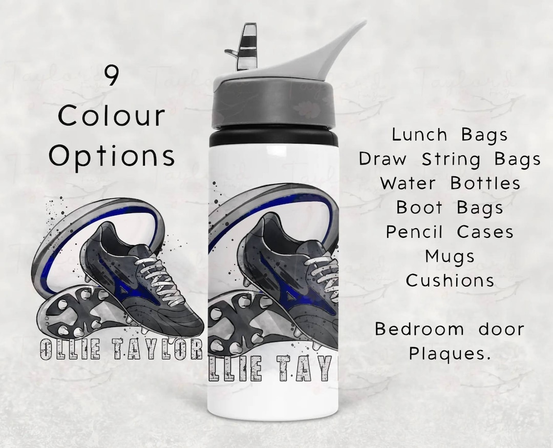 Personalised Rugby Water Bottle Rugby Gift for Children - Etsy