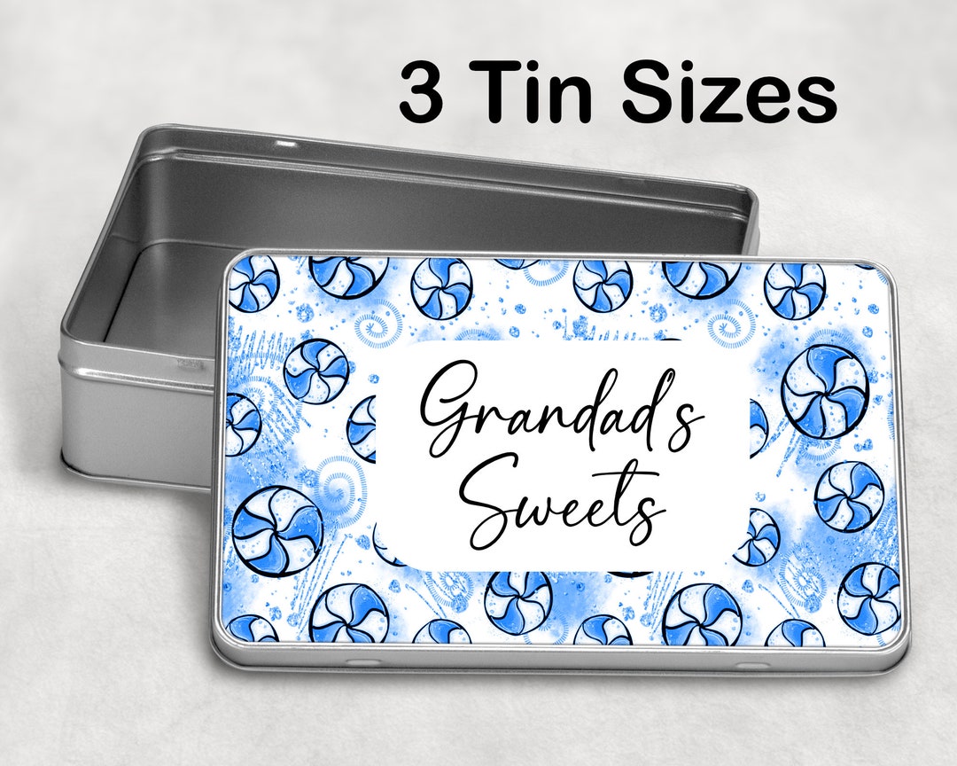 Grandad's Sweet Tin , Dad's Sweet Tin, Family Gift, Gift for Grandad ...