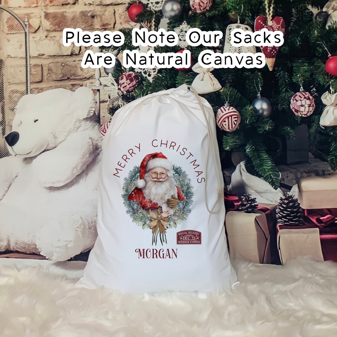 Personalised Santa Sack, Christmas Santa Sack, Personalised Christmas ...