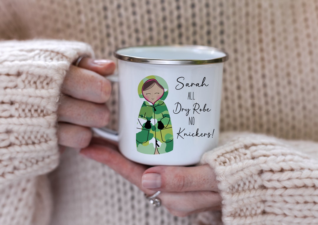 Personalised Cold Water Swimming Mug, Cold Water Dipper, Dry Robe Funny ...