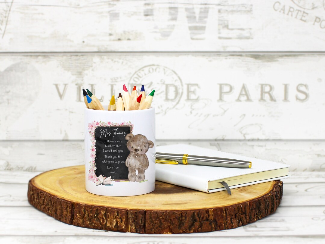 Personalised Teacher Pencil Pot, TA Gifts, Teaching Assistant Gift ,ta ...