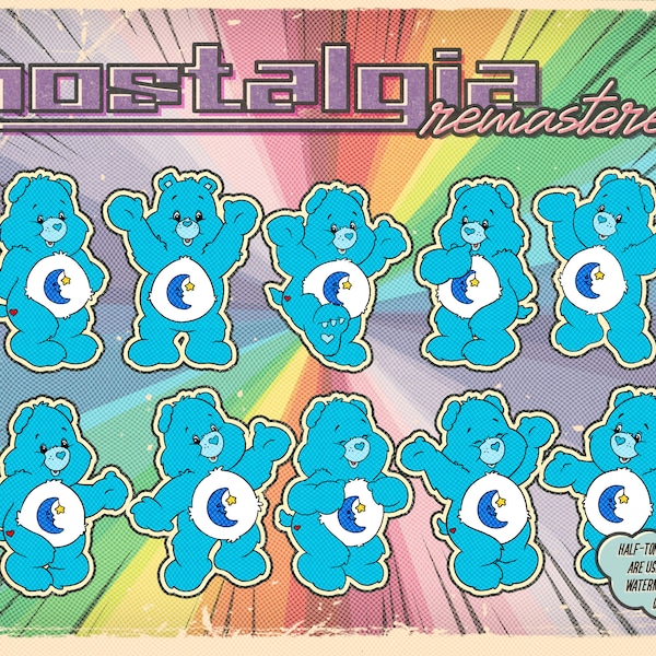 Moon Care Bear - Etsy