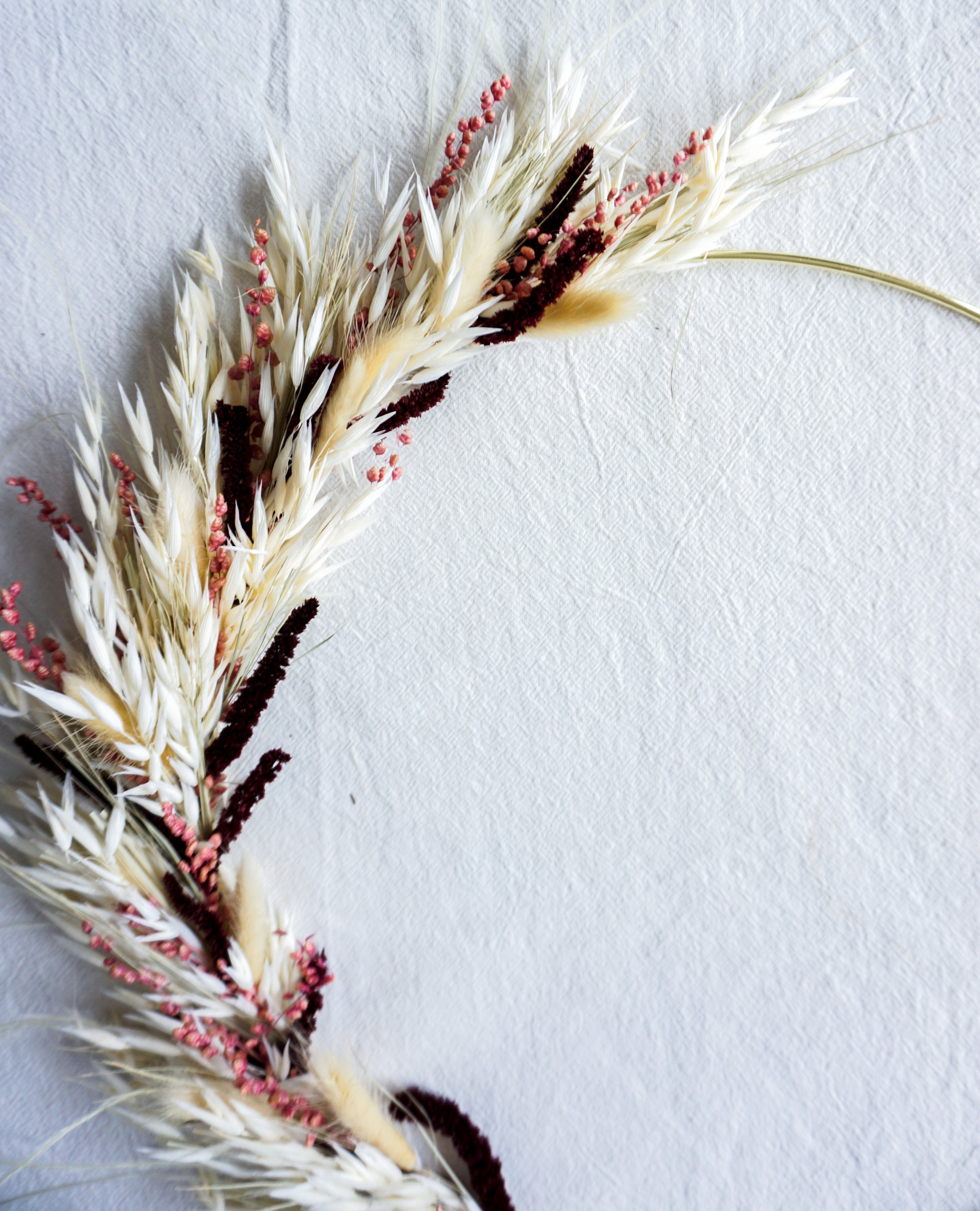 Flowerhoop Rose Oats, Spring Wreath of Dried Flowers - Etsy UK
