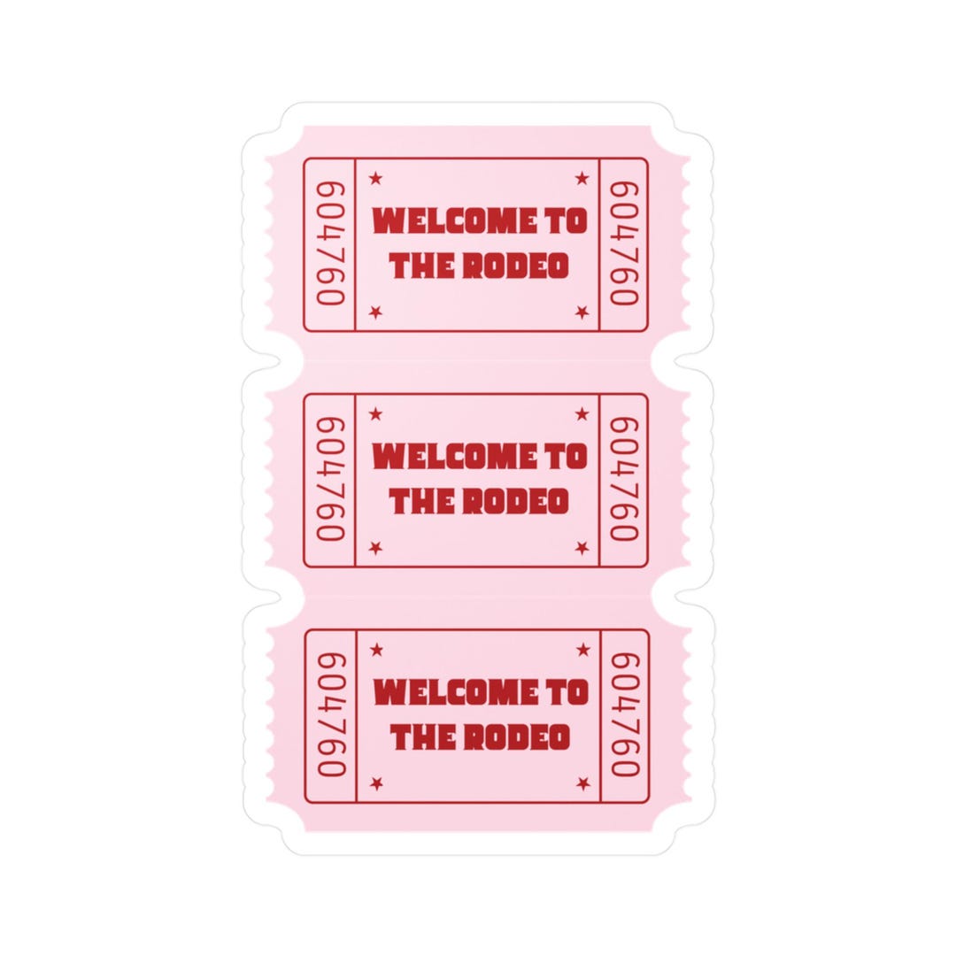 Welcome to the Rodeo Sticker L Pink Cowgirl Sticker | Western Sticker ...