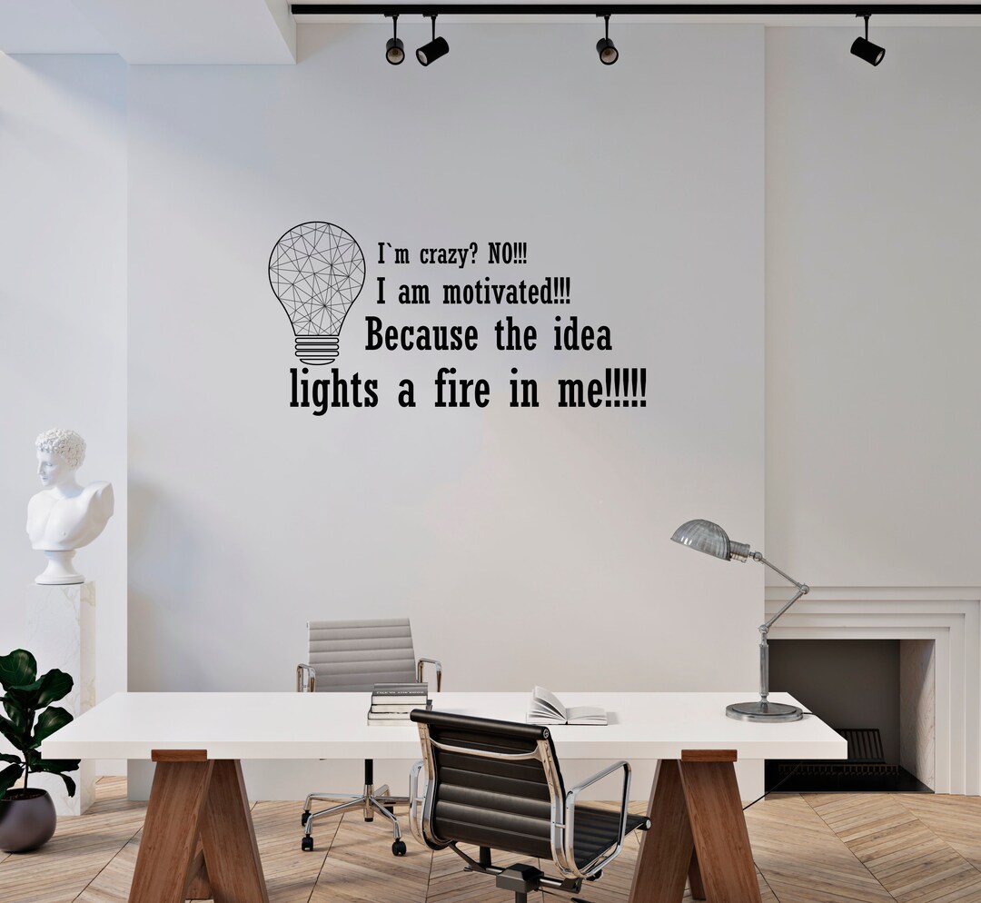 Vinyl Wall Decal Business Motivation, Office Wall Decal, Business Quote ...