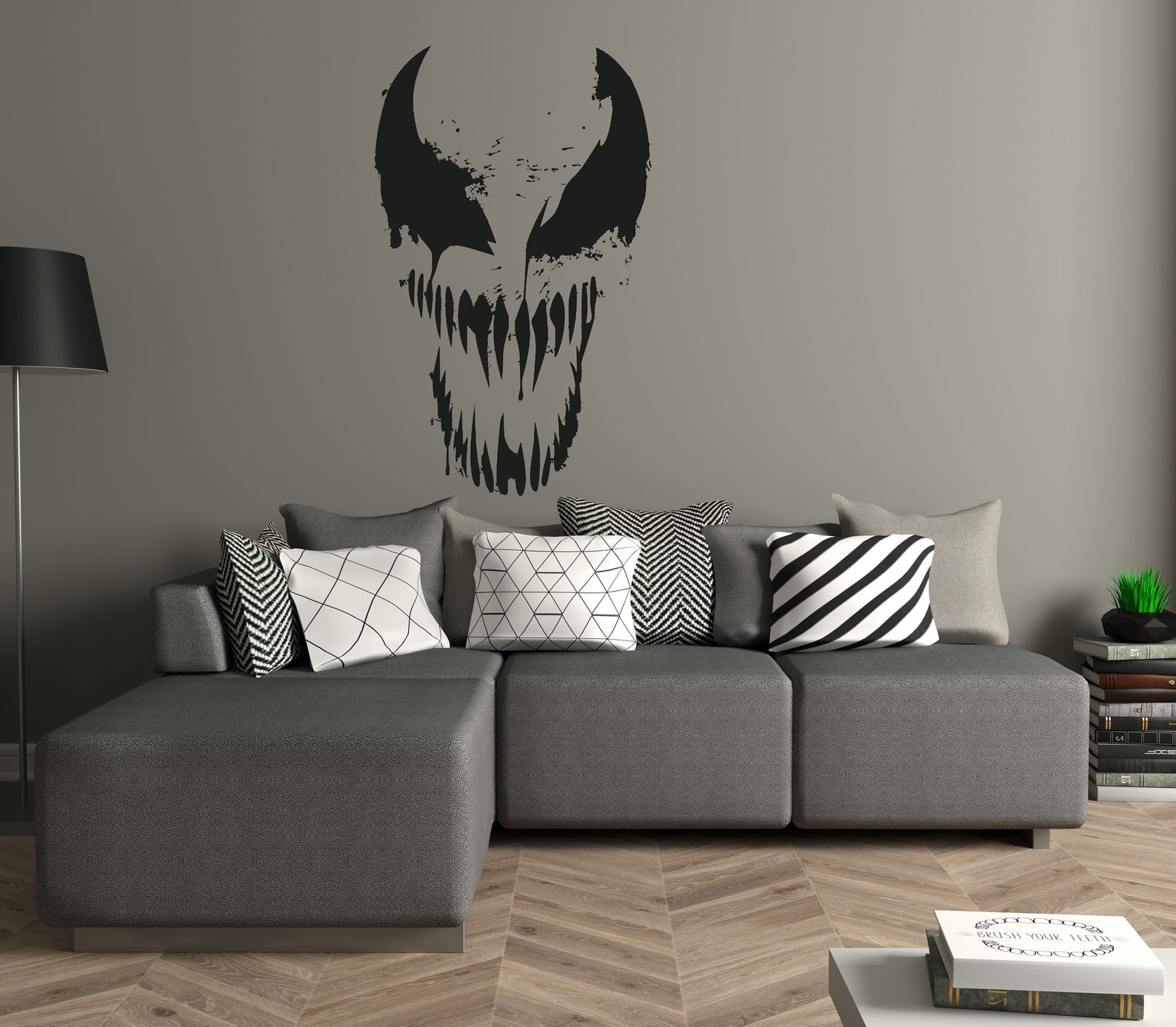 Skull Venom Wall Decal Colored Skull Wall Decor Colored | Etsy