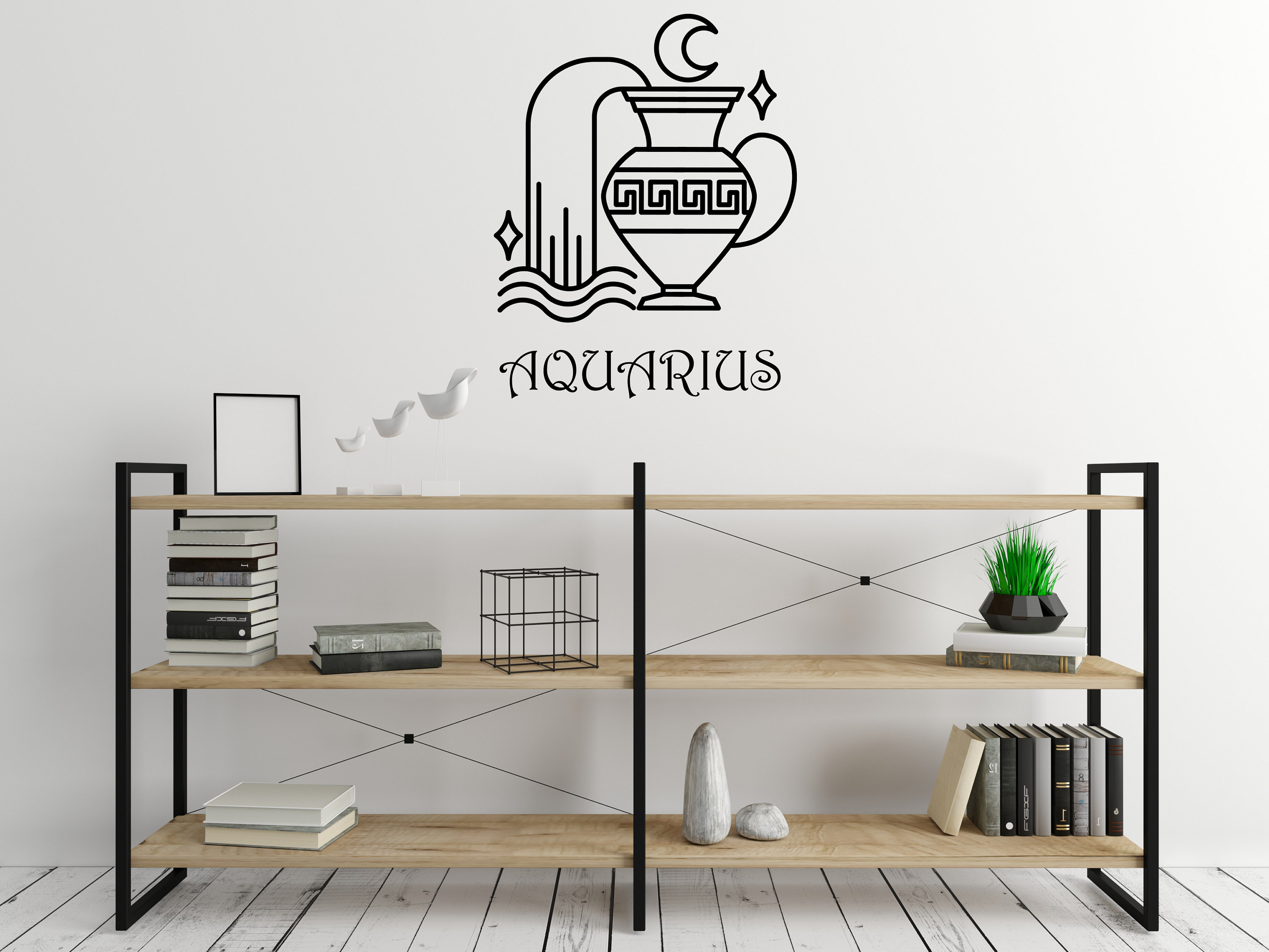 Aquarius Zodiac Constellation Wall Decal, Aquarius Zodiac Constellation ...