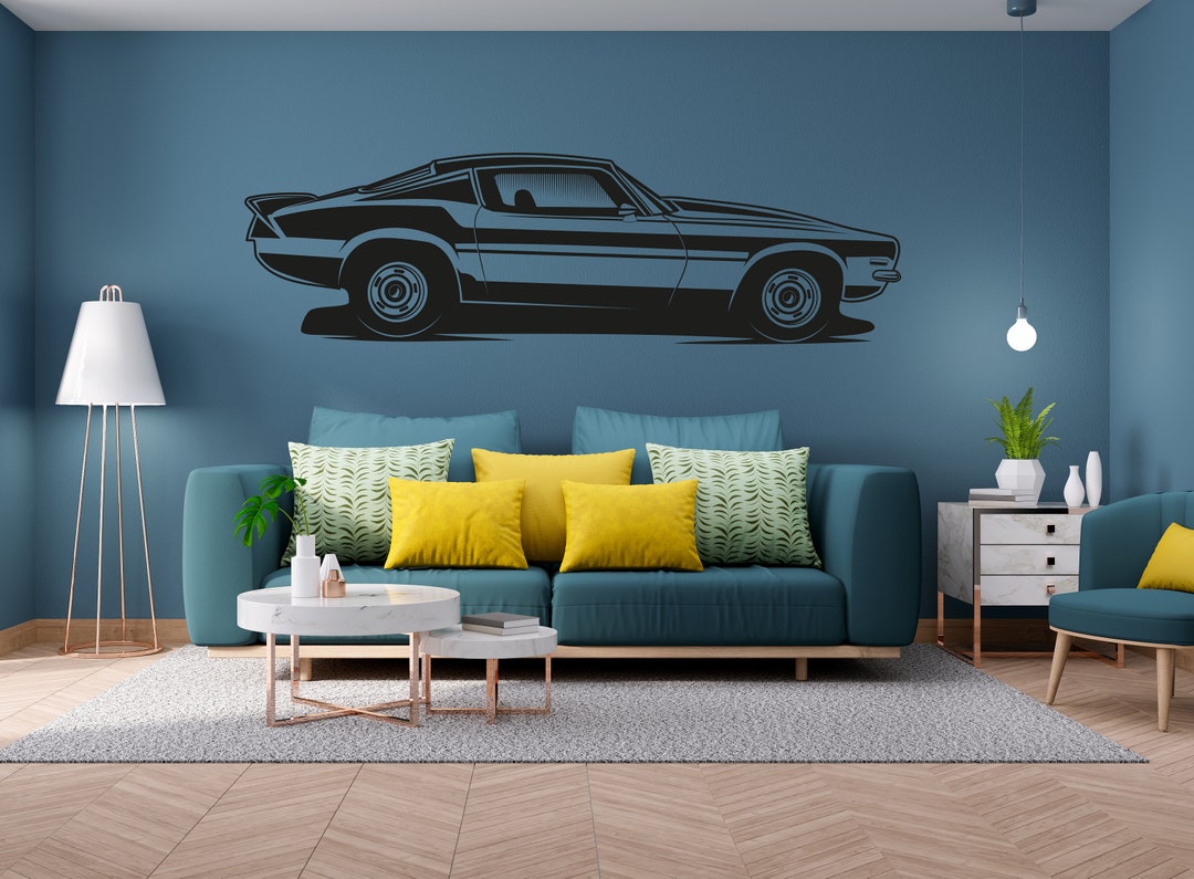 Car Decal, Sport Car Wall Decal, Old Sport Car Wall Decal, Car Wall ...
