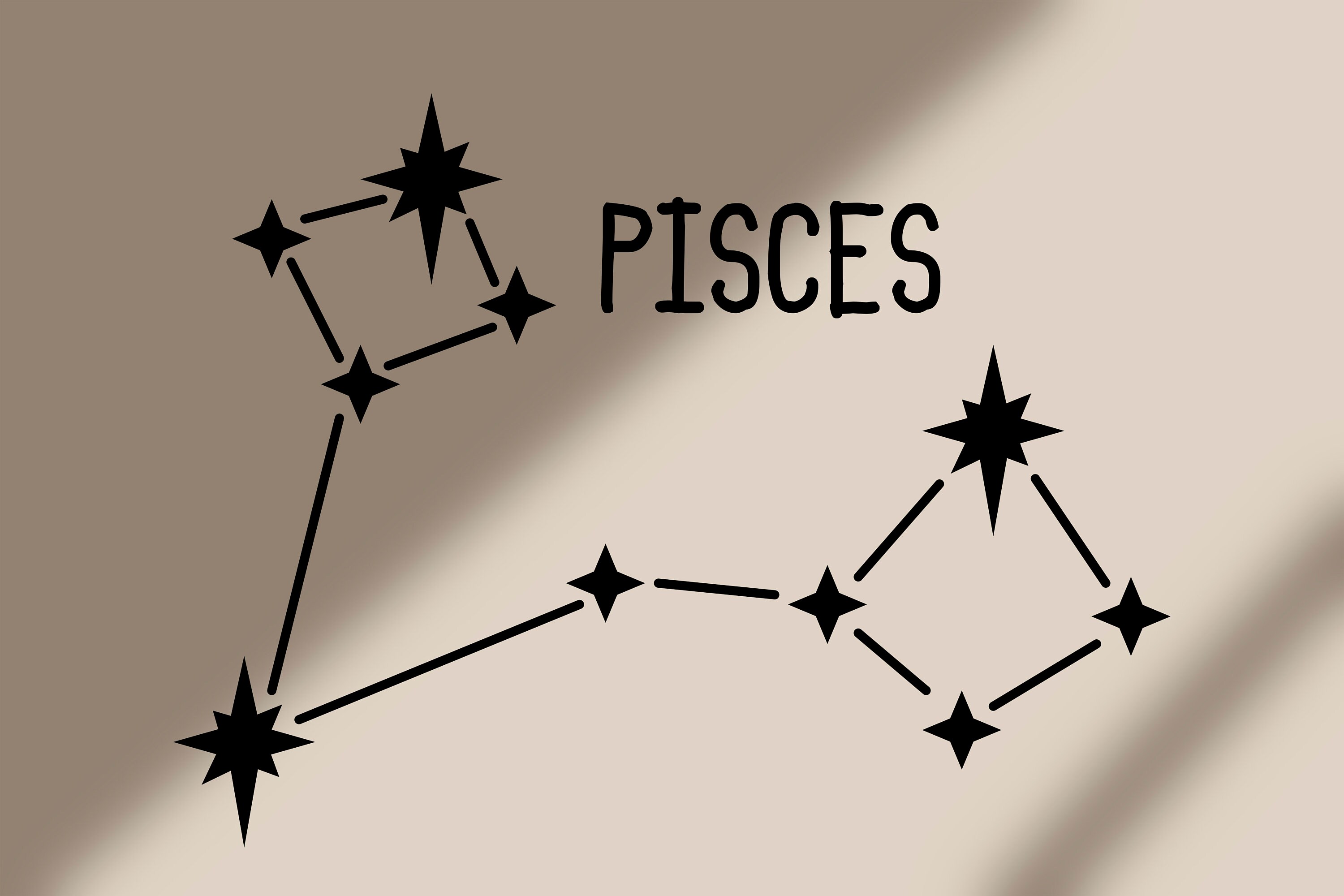 Pisces Zodiac Constellation Wall Decal Pisces Zodiac - Etsy