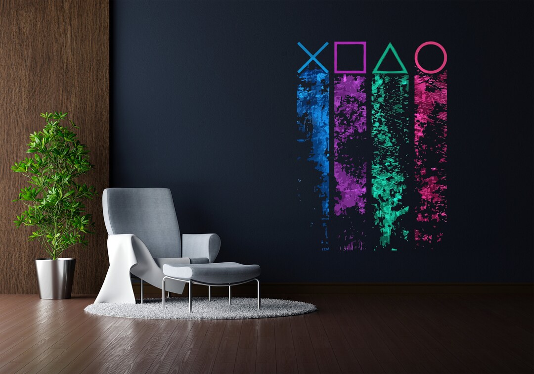 Gamer Wall Decal Video Games Wall Sticker Controller Wall Decor for ...