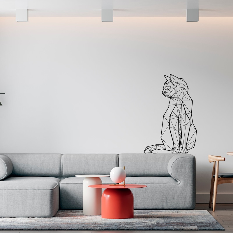 Cat Wall Sticker - Etsy