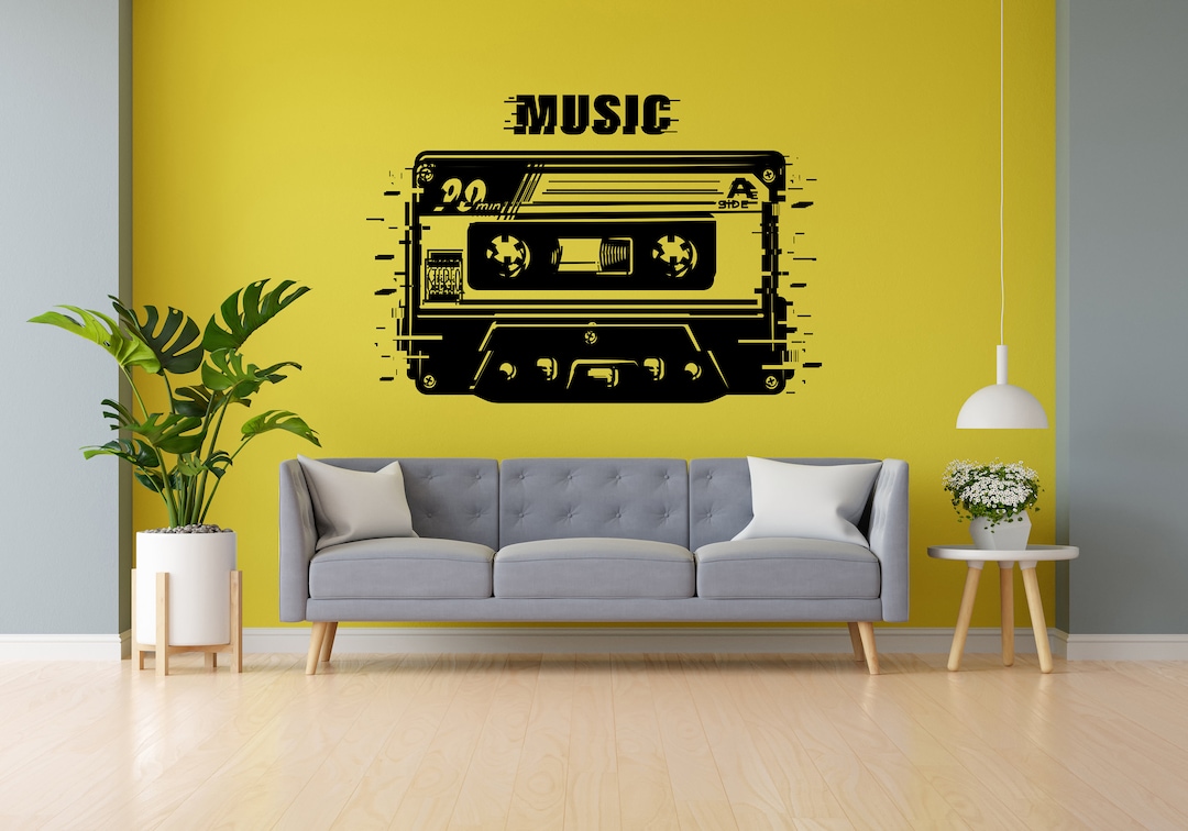 Music Wall Decal Music Notes Wall Sticker Musician Wall Decor SS 603 - Etsy
