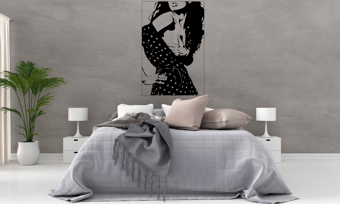 Beautiful Woman Wall Decal Girl Wall Sticker Decal for Beauty - Etsy