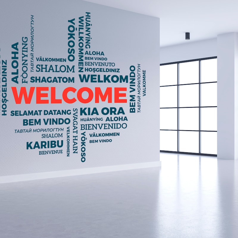 Wall Decals Welcome - Etsy