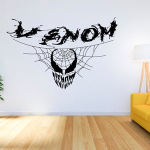 Skull Venom Wall Decal Colored Skull Wall Decor Colored Beautiful Skull ...