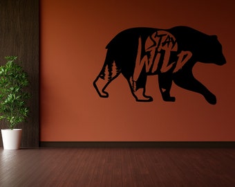 Animals Wall Decal Wild Cats Wall Decal Beasts Wall Decor SS | Etsy