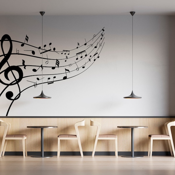 Music Notes Decal - Etsy