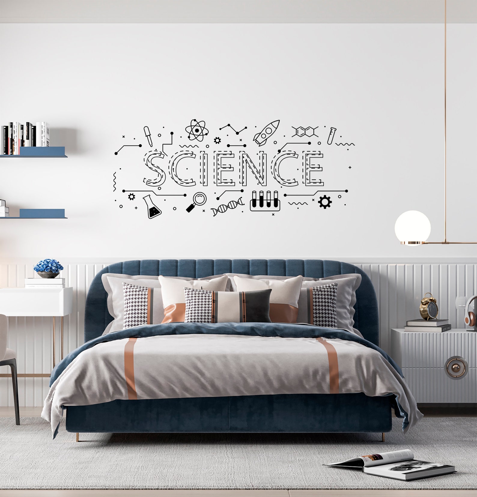 Science Wall Decal, School Wall Decalscience Lettering Wall ...