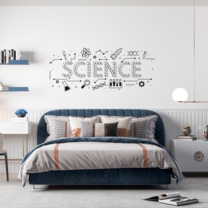 Science Wall Decal, School Wall Decal\science Lettering Wall Decal ...