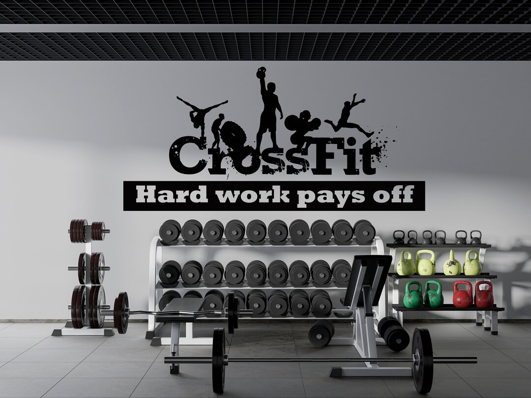 Crossfit Wall Decal Crossfit Man Wall Sticker Crossfit Manwall Decal ...