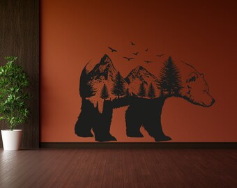 Animals Wall Decal Wild Cats Wall Decal Beasts Wall Decor SS | Etsy