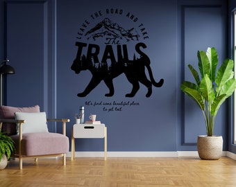 Animals Wall Decal Wild Cats Wall Decal Beasts Wall Decor SS | Etsy