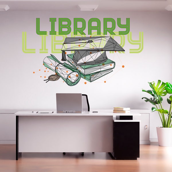 Library Wall Decals - Etsy