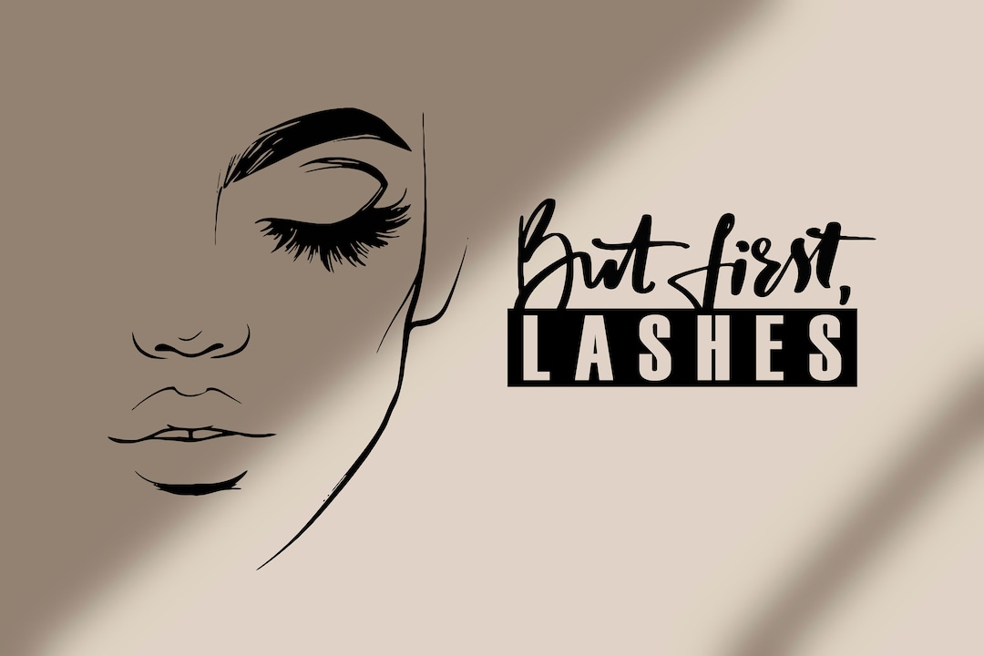 Beauty Salon Wall Decal Spa Salon Wall Sticker Eyelashes Makeup Wall ...