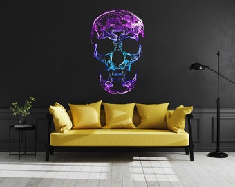 Skull Wall Decal | Etsy