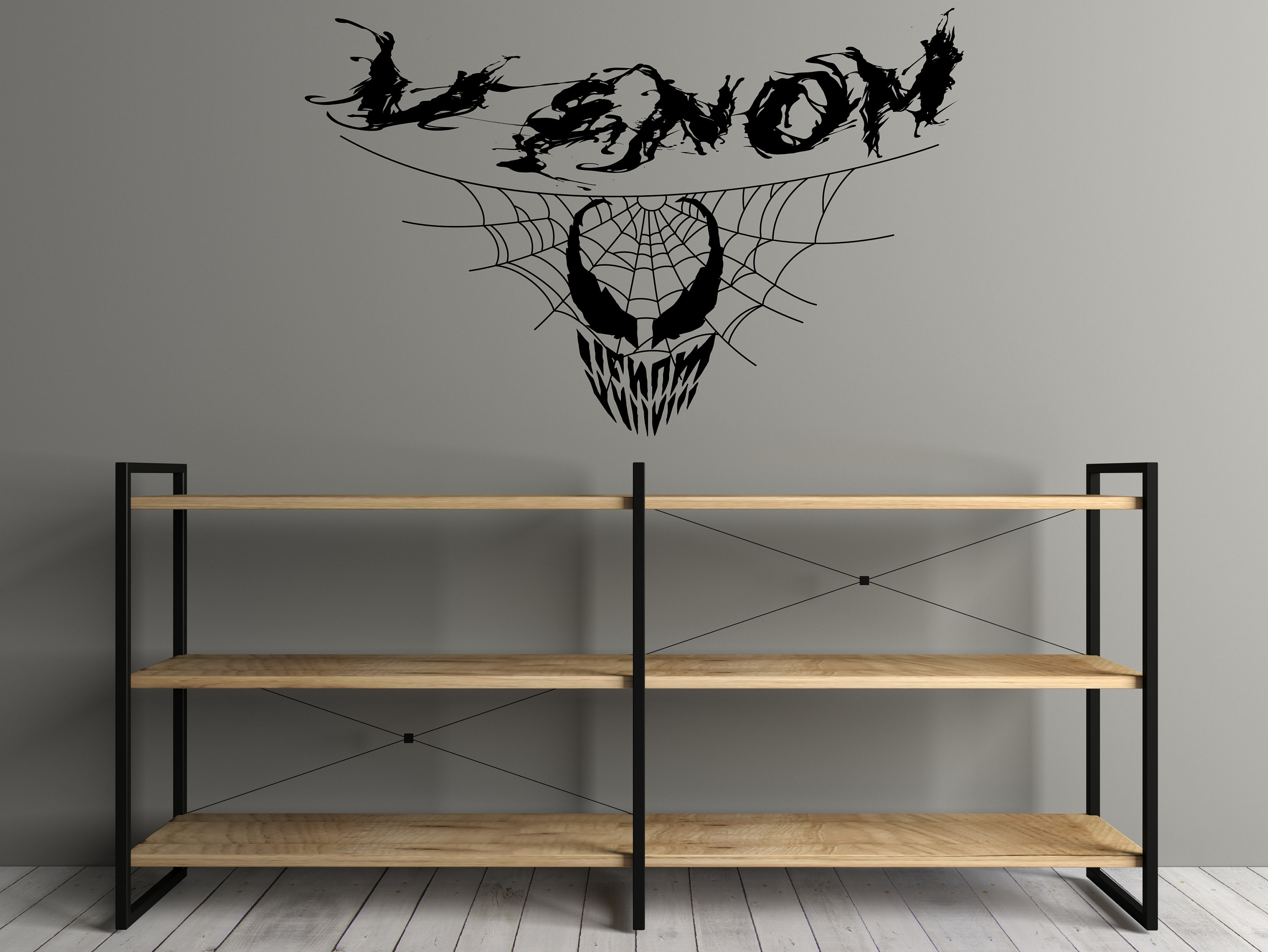 Skull Venom Wall Decal Colored Skull Wall Decor Colored - Etsy