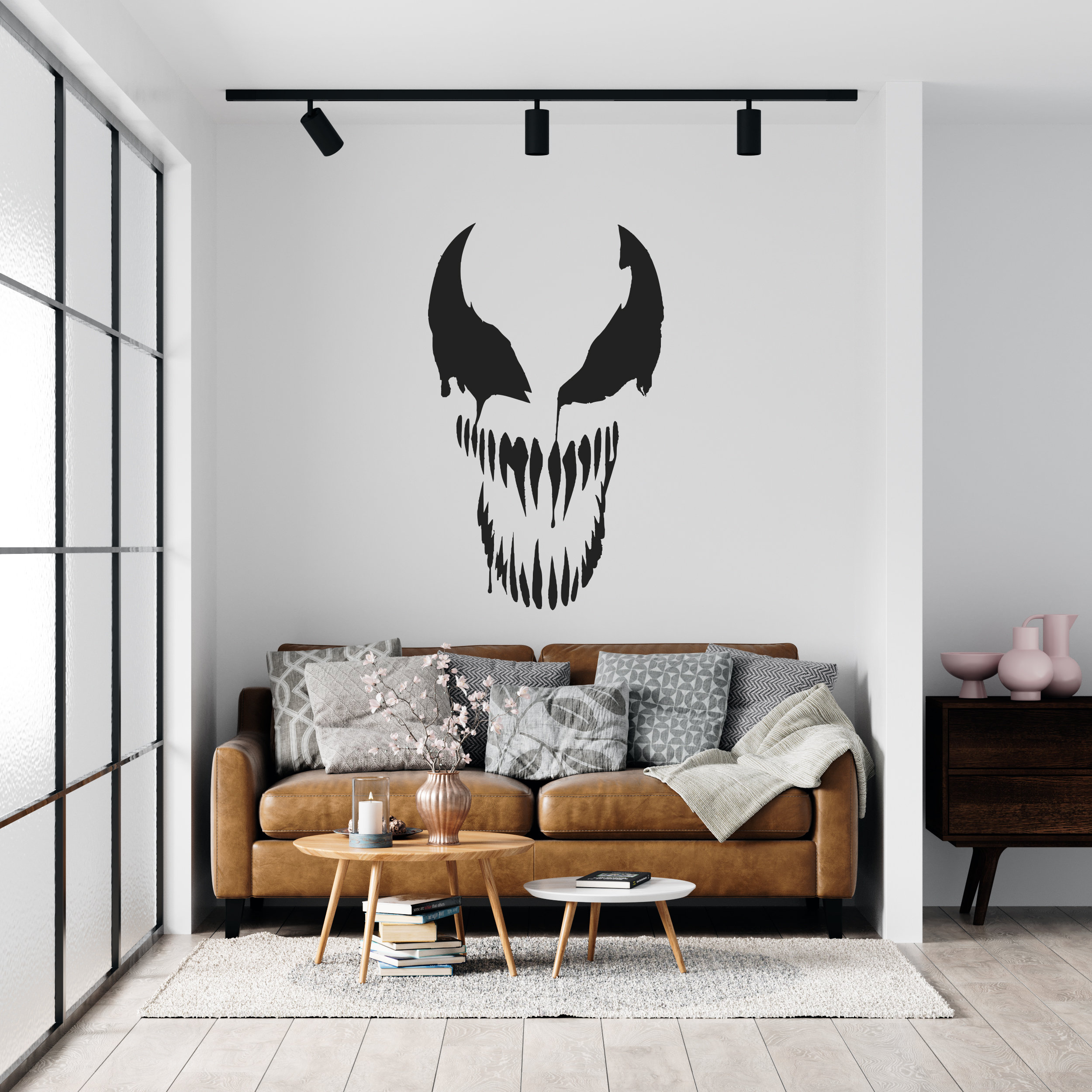 Skull Venom Wall Decal Colored Skull Wall Decor Colored - Etsy