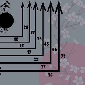 Sakura Sticker, Sakura Wall Decal, Sun and Sakura Wall Decal, Sakura ...