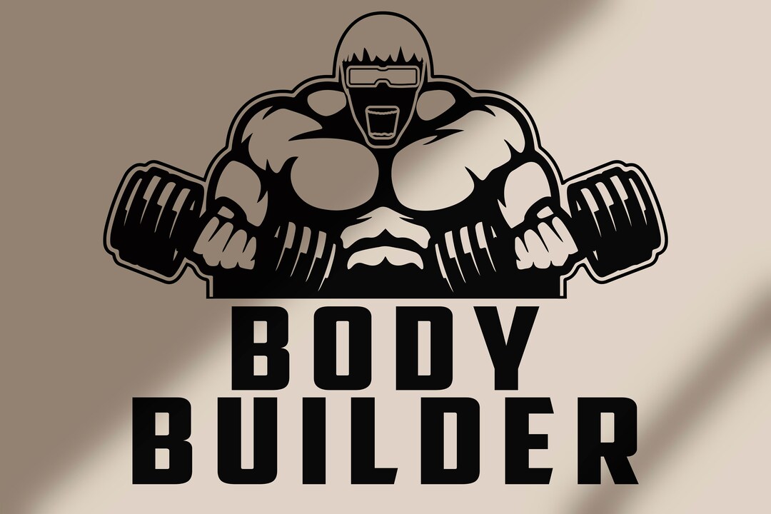 Bodybuilder Wall Decal Gorilla With Barbell Wall Decal Muscular Gorilla ...