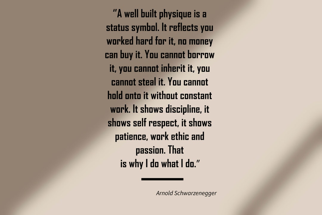 Motivation Lettering From Arnold Schwarzenegger Motivation Quote Wall ...