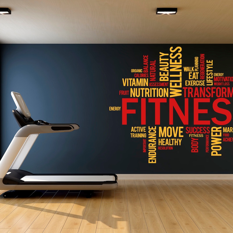 Fitness Wall Decals - Etsy