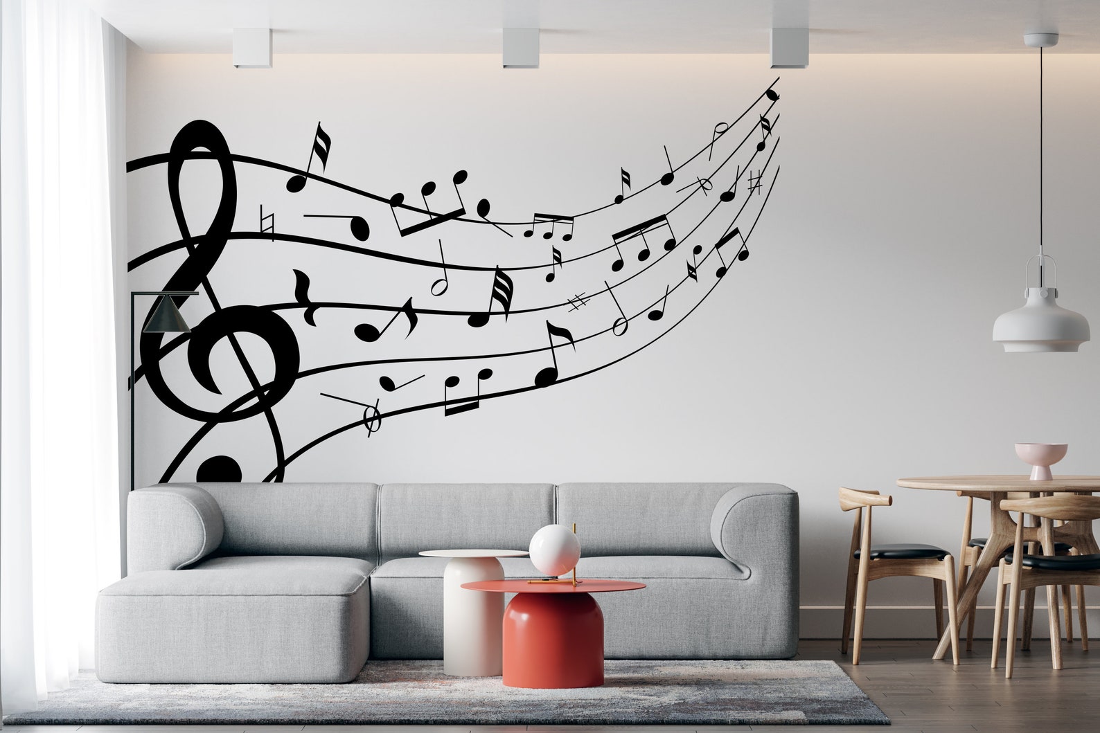 Music Wall Decal Music Notes Wall Sticker Musician Wall Decor - Etsy