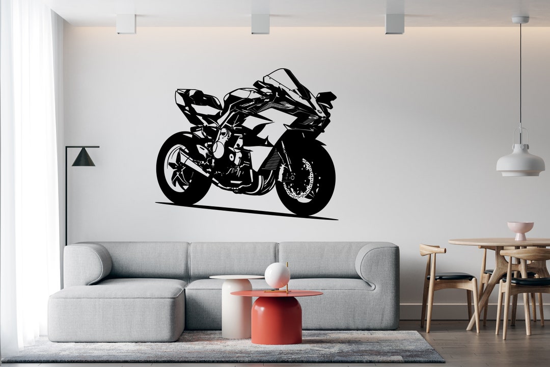 Motocross Wall Decal Dirt Bike Rider Wall Sticker Motorcycle Wall Decor ...