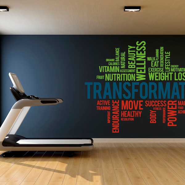 Fitness Wall Decals - Etsy