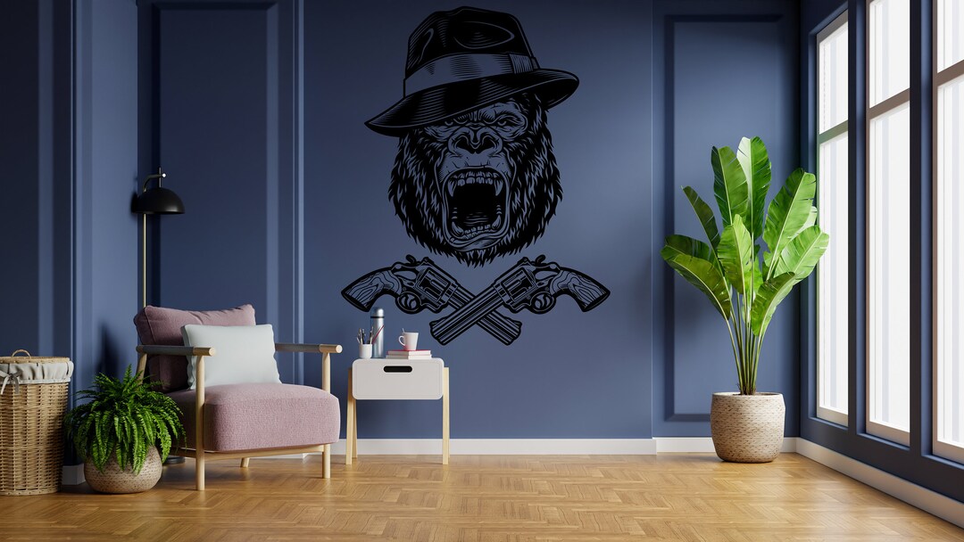 Animals Wall Decal Wild Bear Wood Wall Decal Beasts Wall Decor SS 444 ...