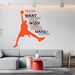Basketball Lettering Wall Decalcolor Wall Decal Jordan Basketball ...