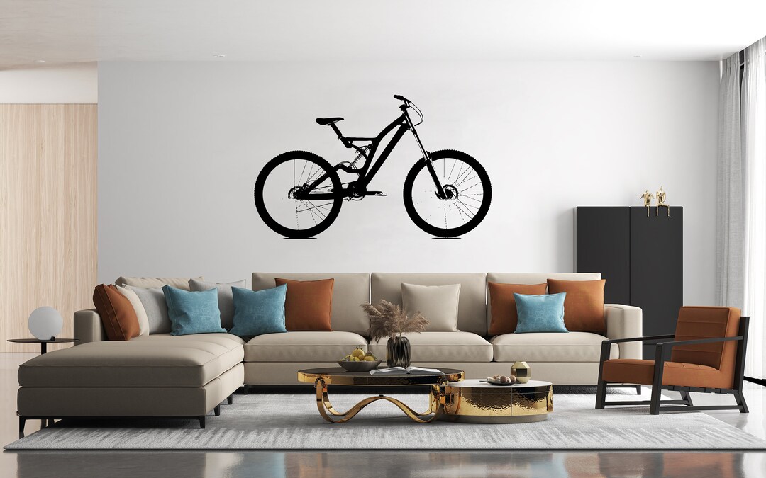 Bicycle Wall Decal Bike Rider Vinyl Wall Sticker Bike BMX Decal for ...