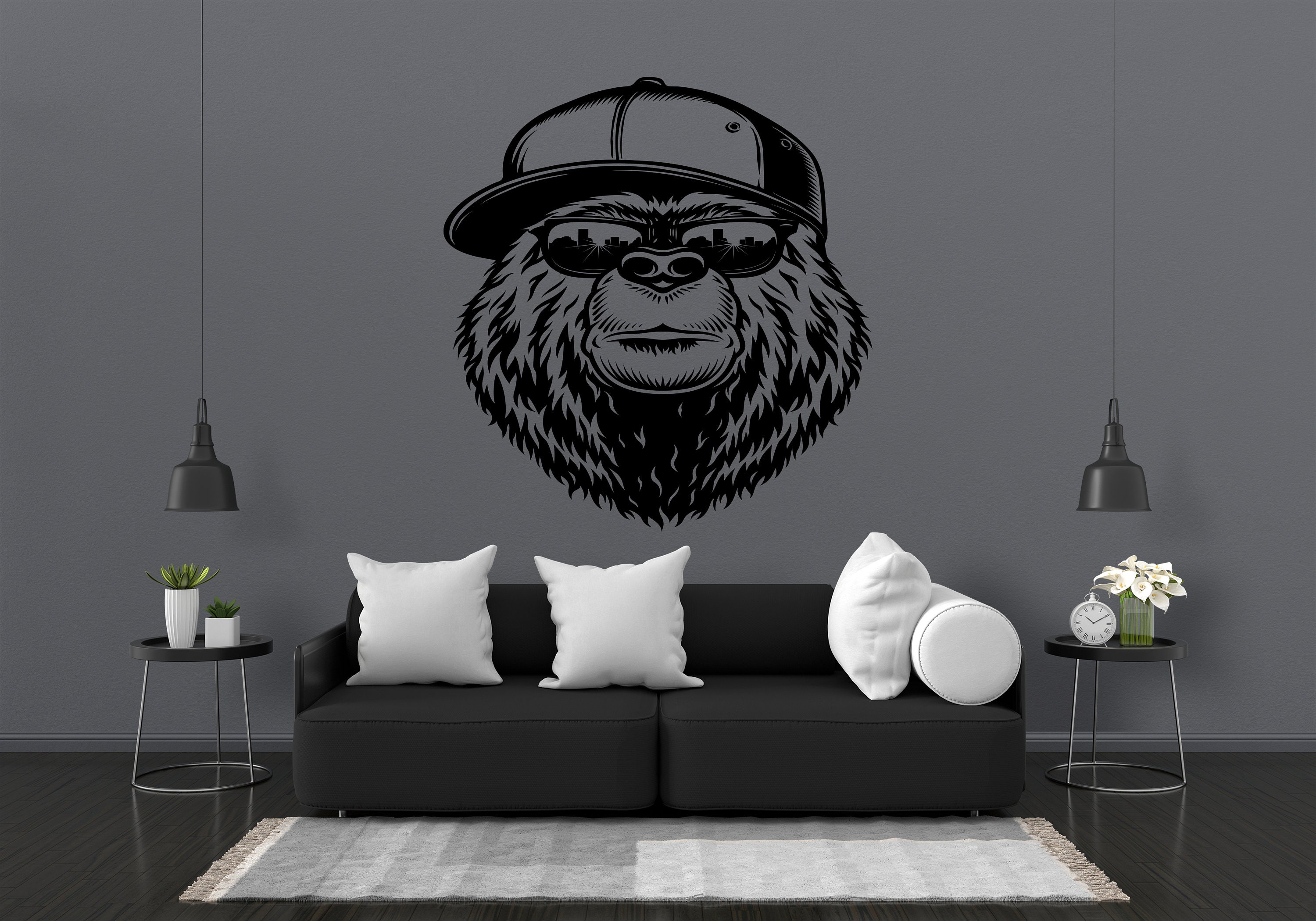 Animals Wall Decal Wild Cats Wall Decal Beasts Wall Decor SS 425 - Etsy