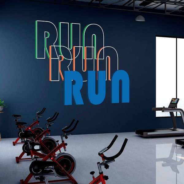 Run Decal - Etsy