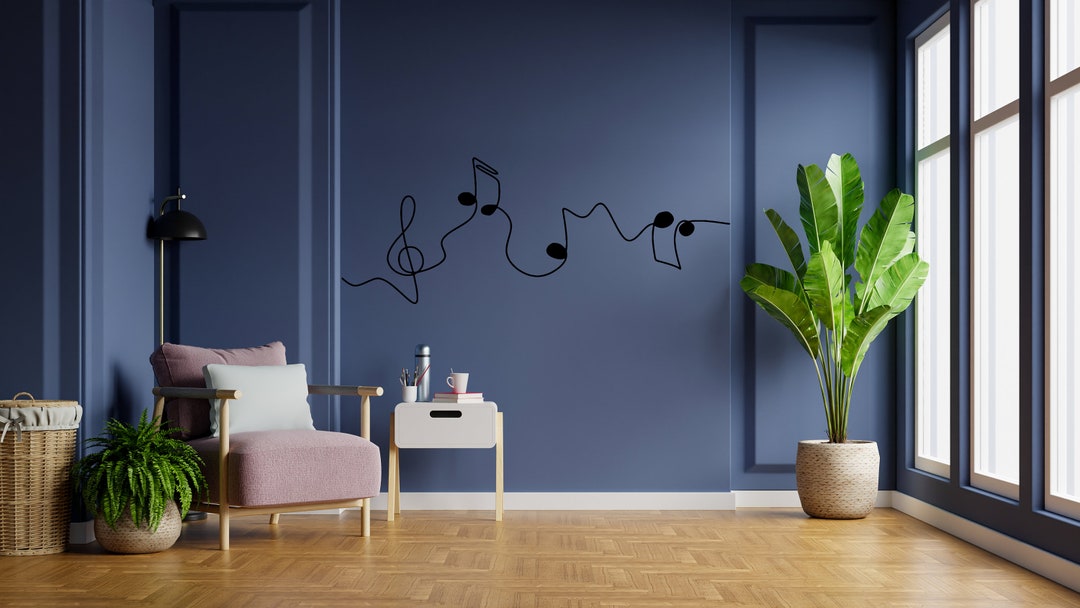 Music Wall Decal Music Notes Wall Sticker Musician Wall Decor SS 601 - Etsy