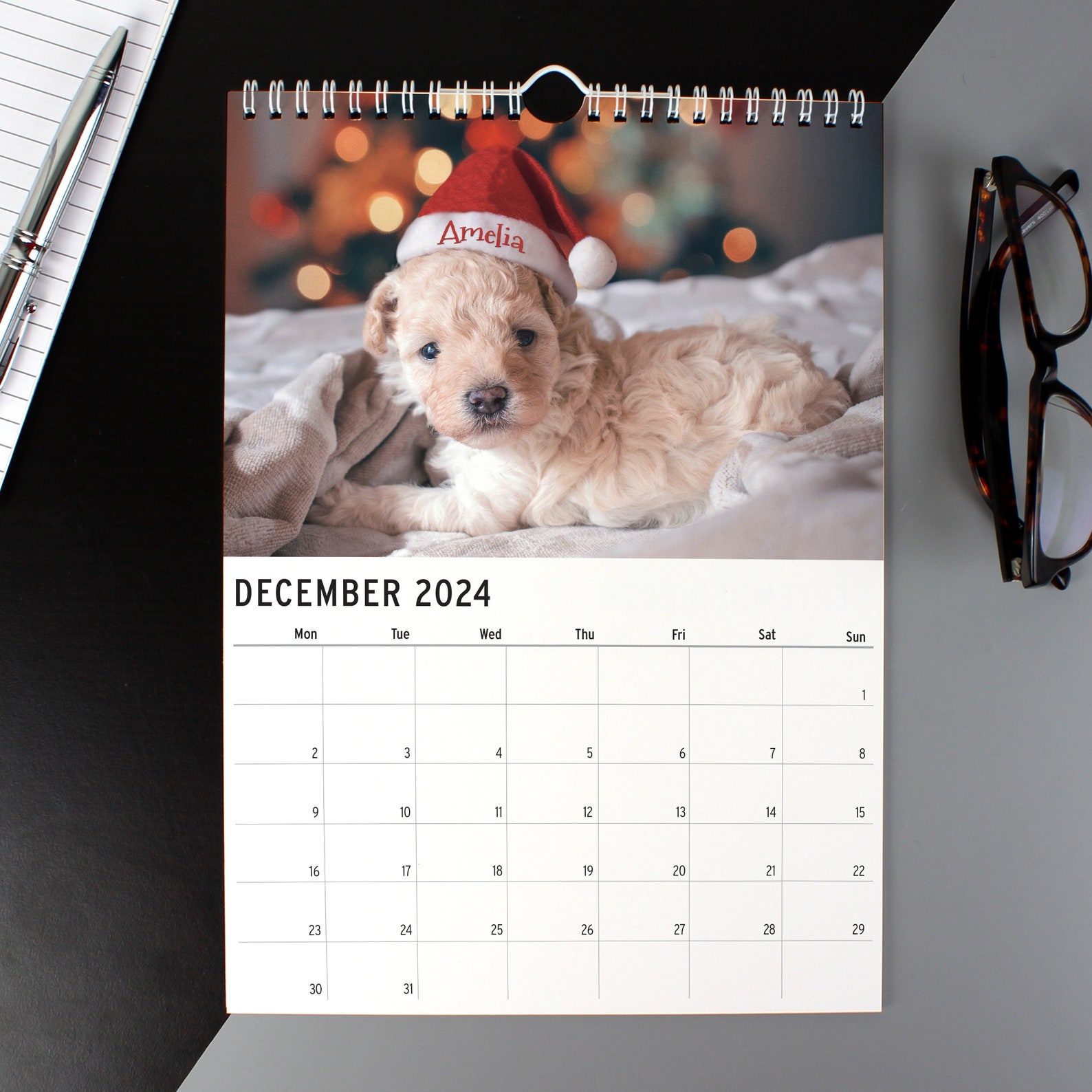 Personalised A4 Cute Animals Monthly Calendar - Start From Any Month ...