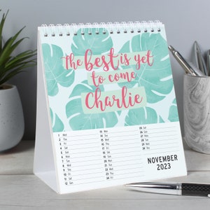 Personalised Motivational Quotes Desk Calendar - Start From Any Month ...
