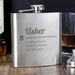 Personalised Metal Wedding Usher Hip Flask - Perfect Gift for Ushers ...