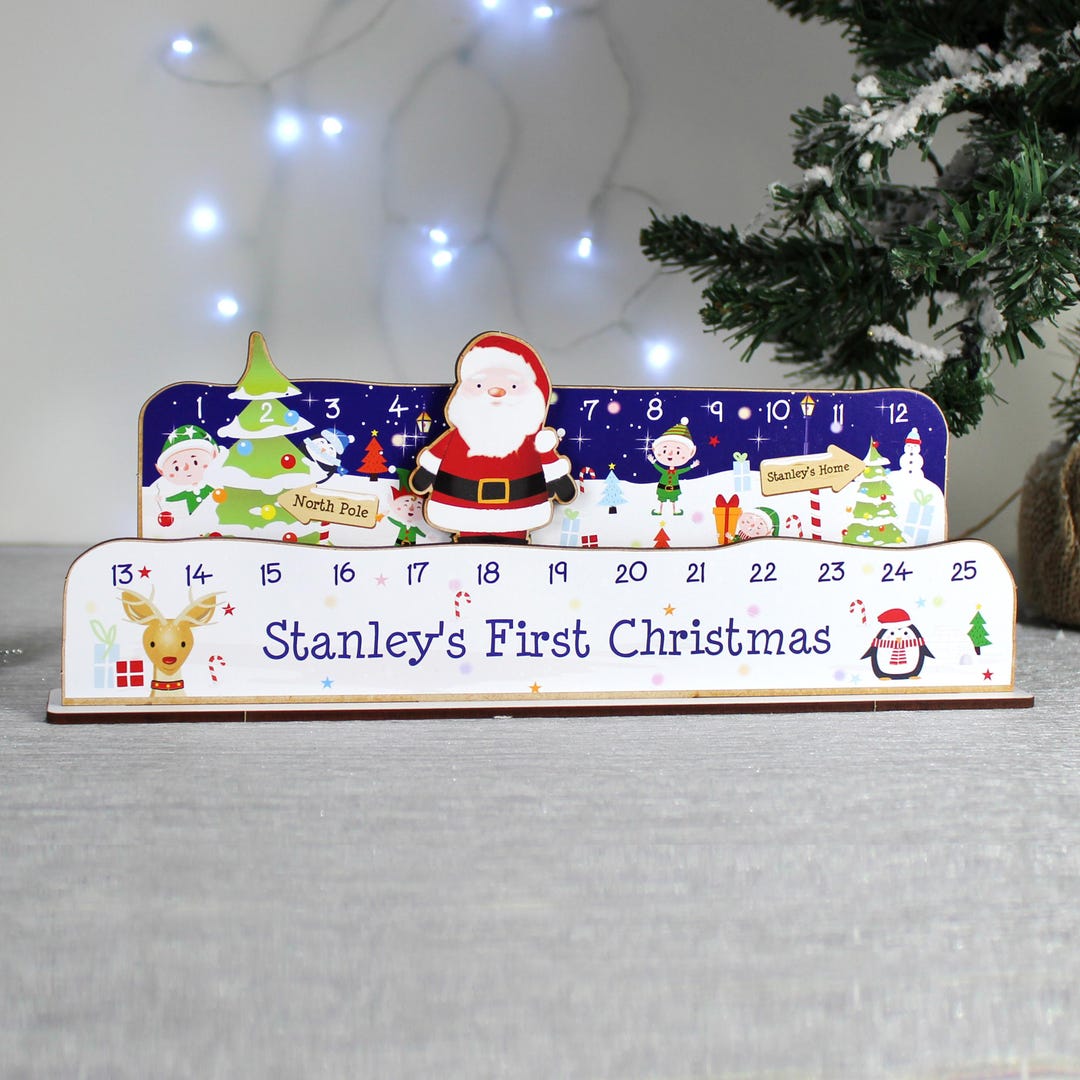 Personalised Make Your Own Santa Christmas Advent Countdown Kit Build ...