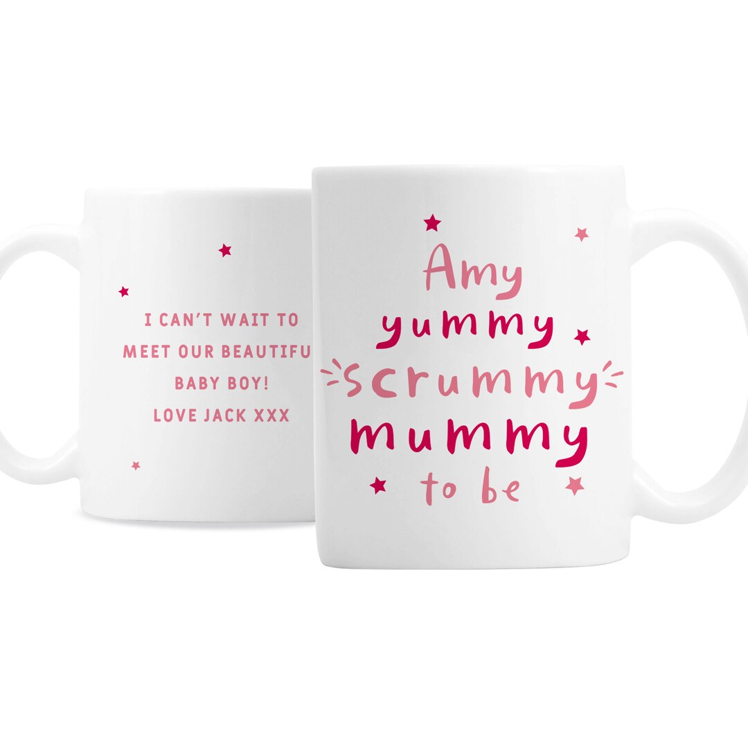Personalised Yummy Scrummy Mummy to Be Mug - Perfect Christmas Gift ...