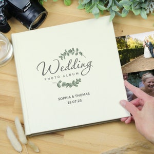Personalised Wedding Square Floral Photo Album - Etsy